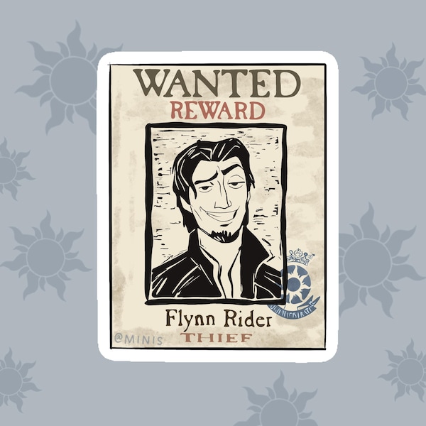 Flynn Rider Wanted Poster - Etsy