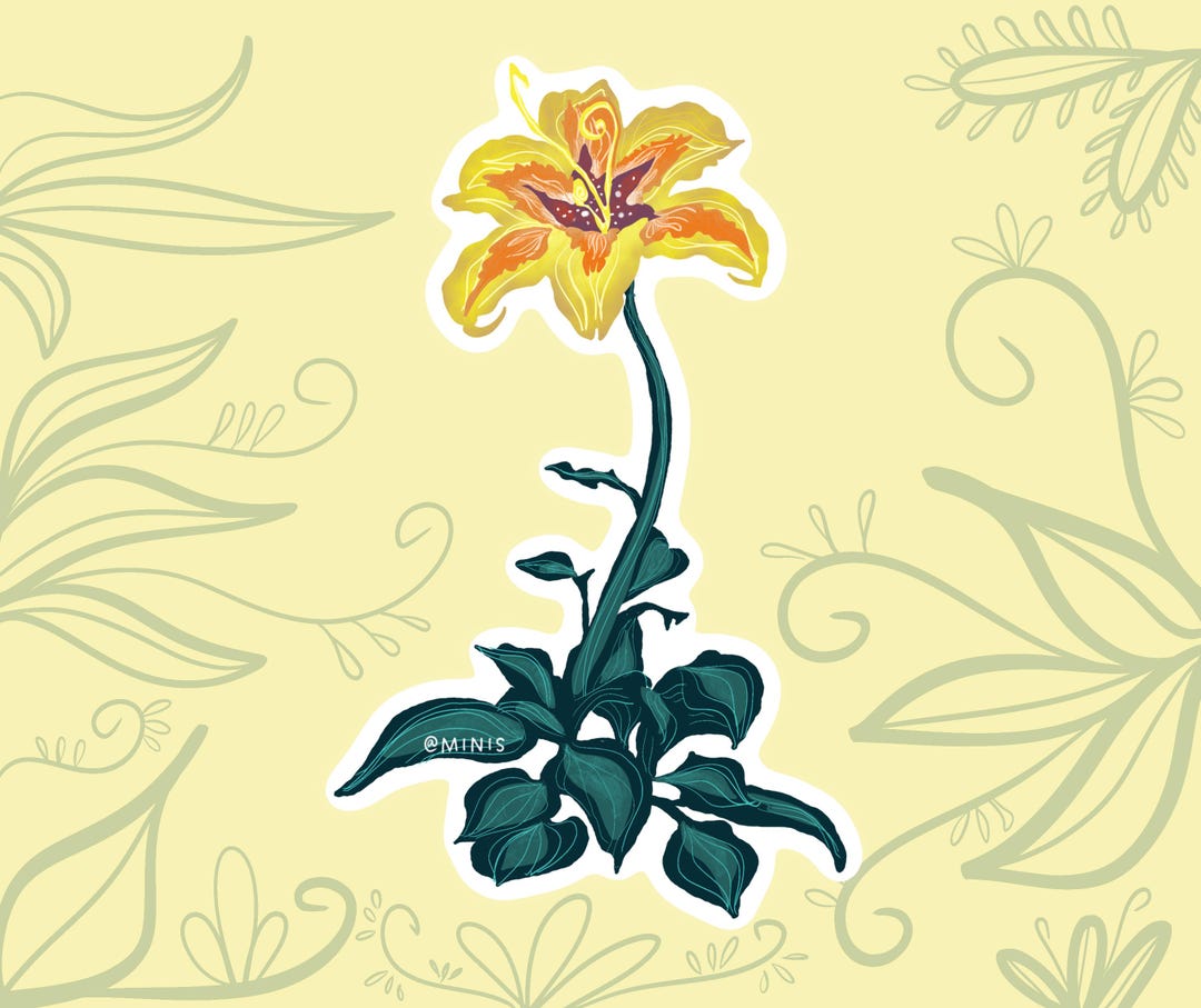 Tangled Flower, Digital Sticker, PNG, PDF, SVG - Etsy