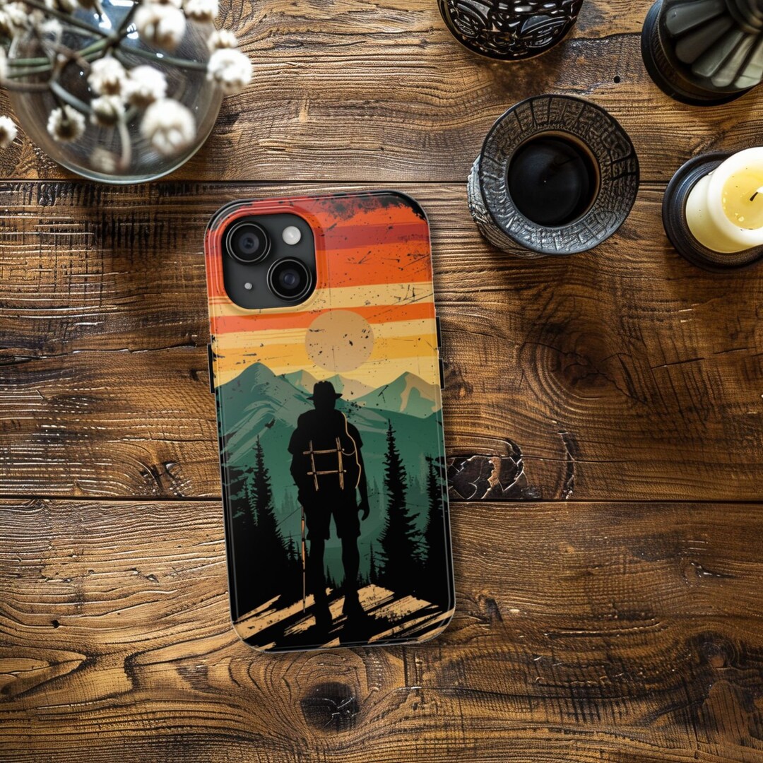 Trekking and Hiking Phone Case for iPhone 15 14 13 12 11 Pro Max 8 7 ...