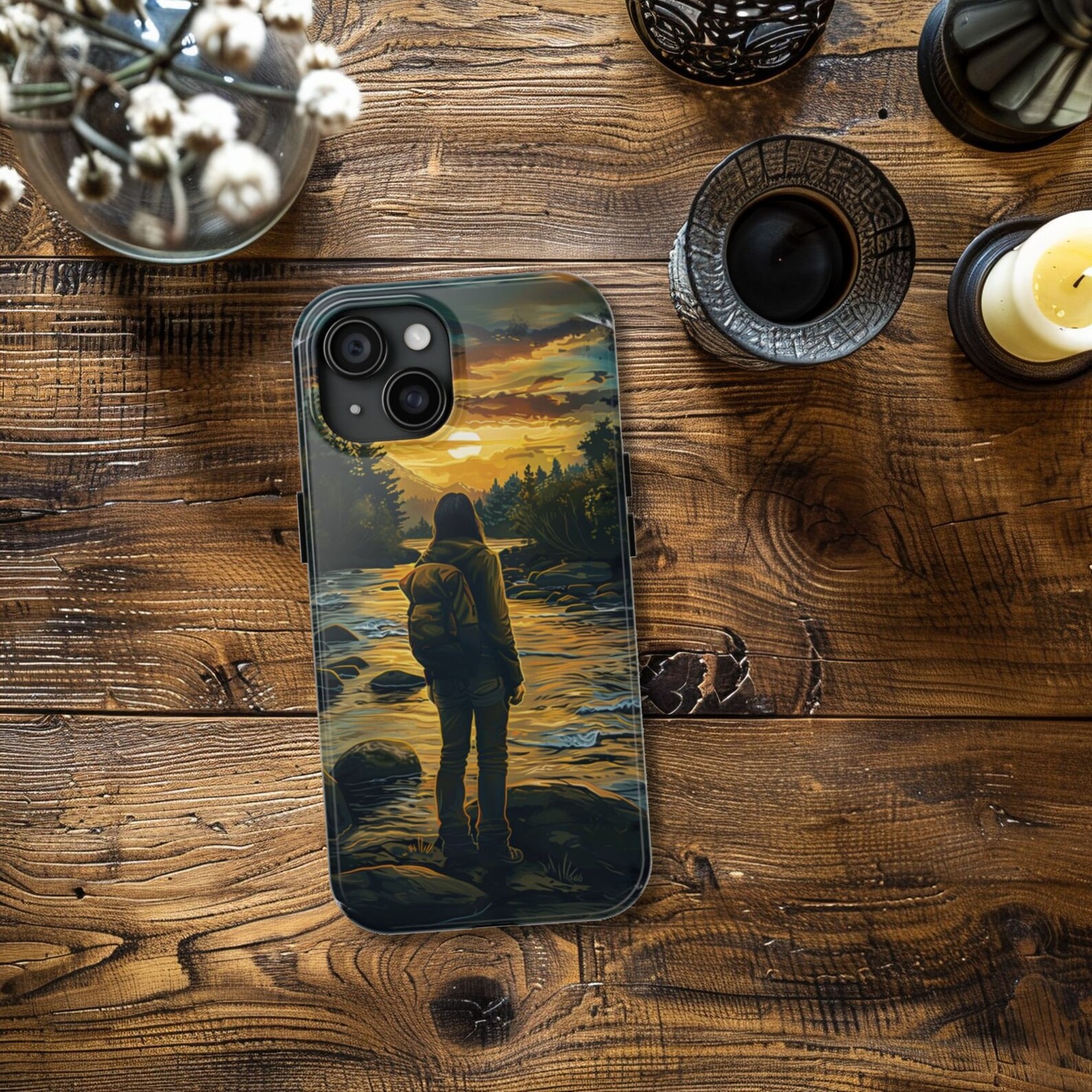 Trekking and Hiking Phone Case for iPhone 16 15 14 13 12 11 Pro Max ...
