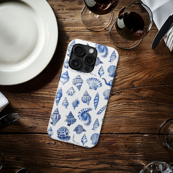 White and Blue iPhone Case - Etsy