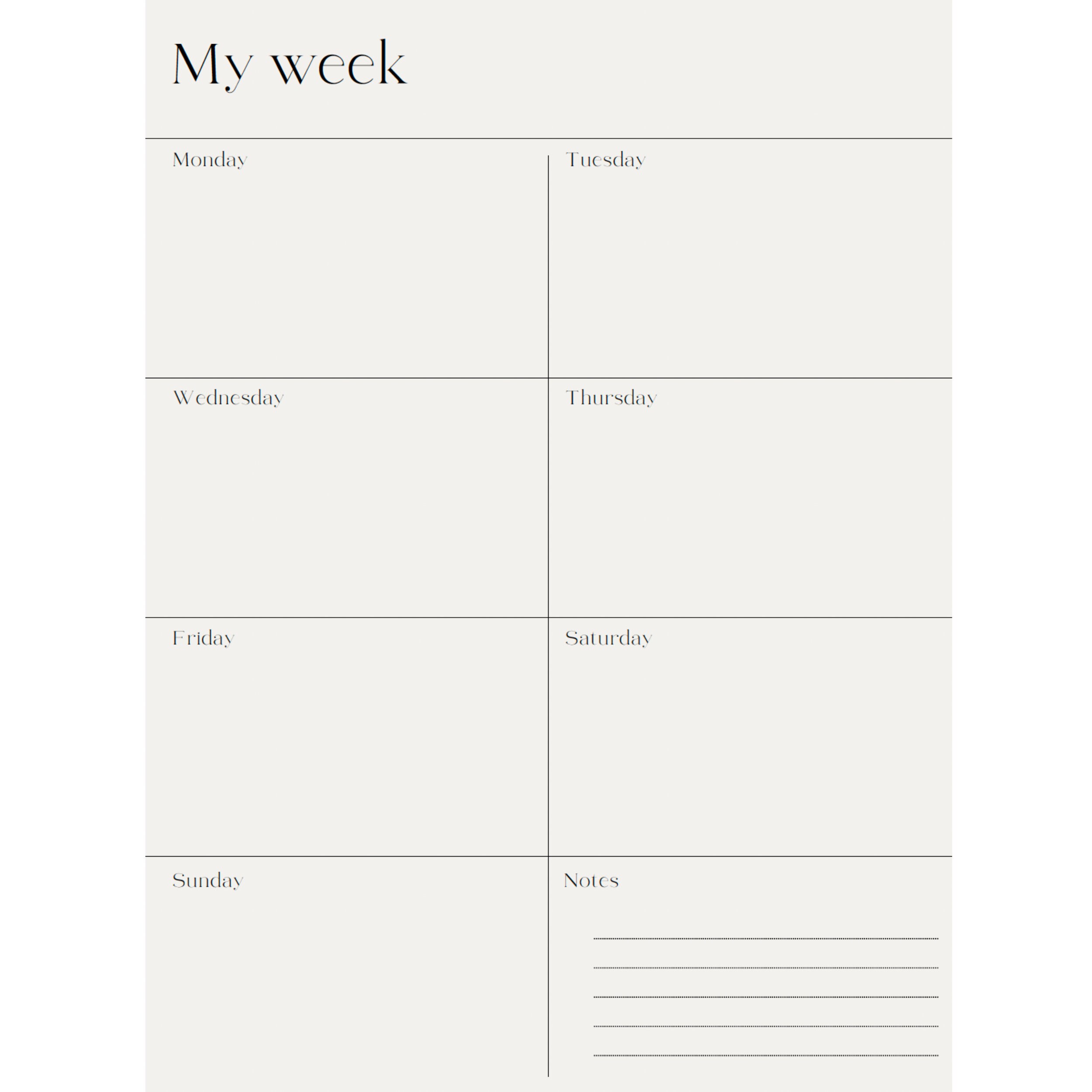 Weekly Planner Printable, 2024 Weekly Planner, 2024 Weekly Calendar ...