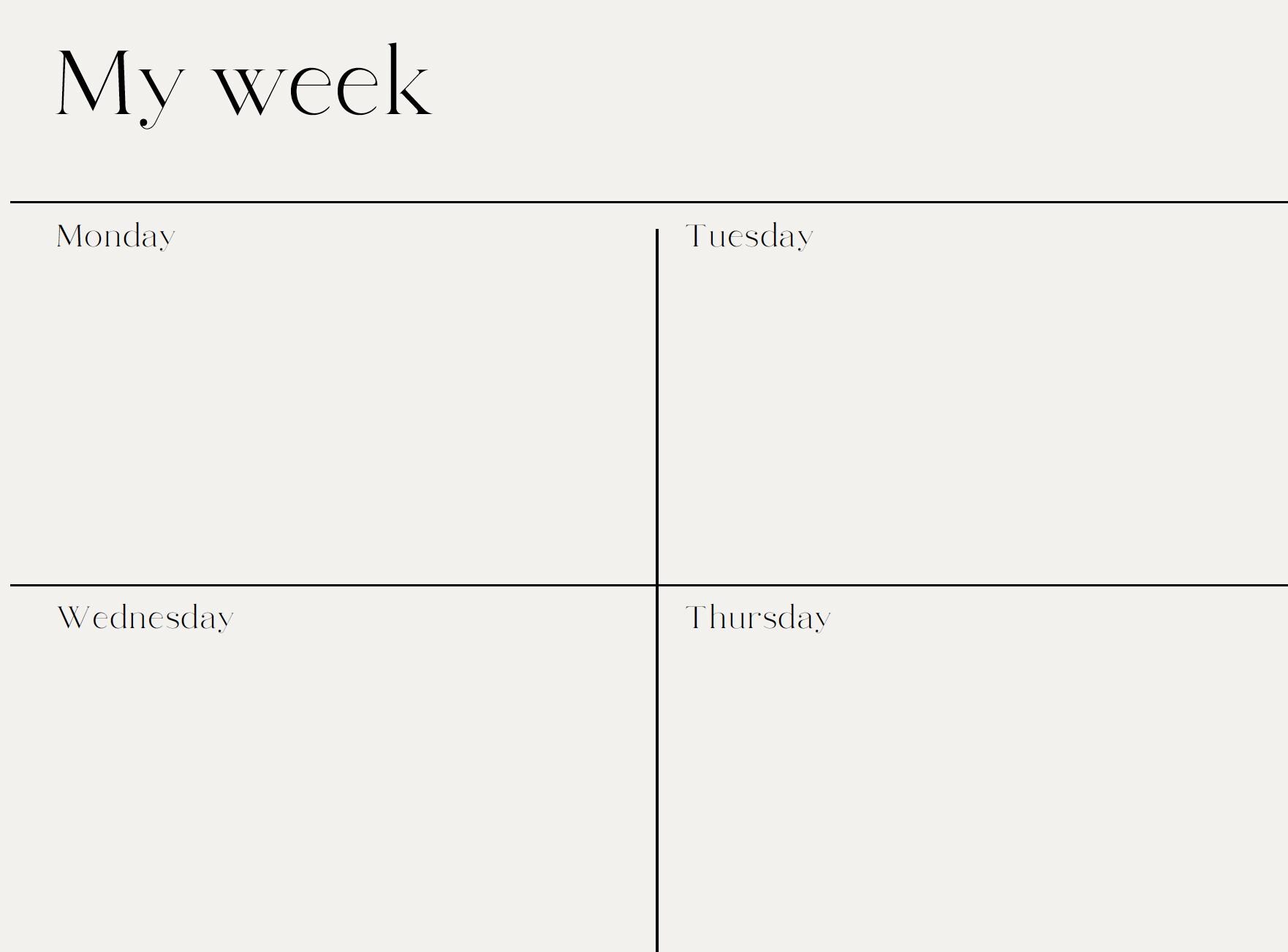 Weekly Planner Printable, 2024 Weekly Planner, 2024 Weekly Calendar ...