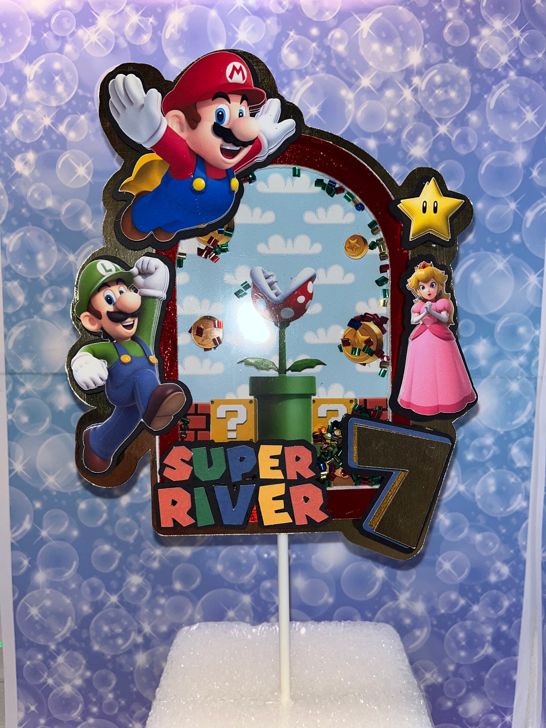 Super Mario Cake Topper - Etsy
