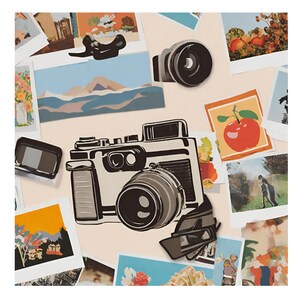Different | Clipart | Photo Camera | Shapes | Pinky | Orange ...