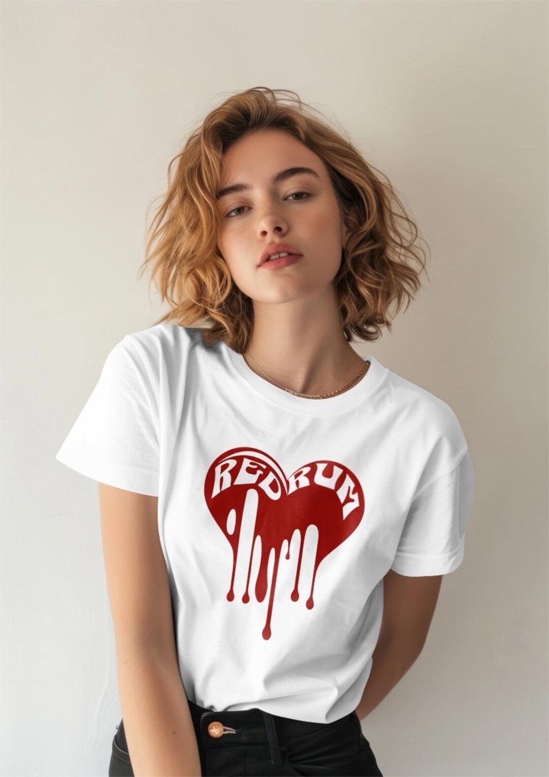 The Shining 'redrum' T-shirt | Horror Movie Inspired | Edgy Disturbing ...