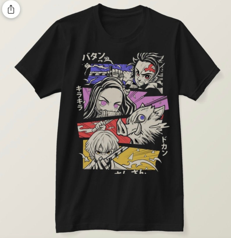 Demon Slayer Graphic T-shirt - Etsy
