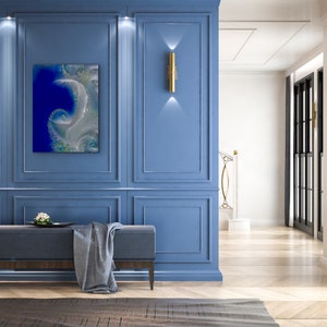 Fibonacci Ocean #3-indigo - Etsy