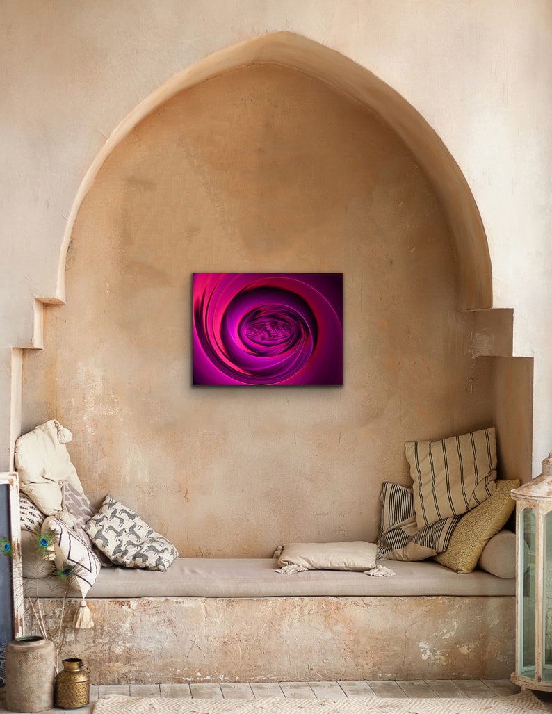 Pink Rose Fibonacci #2- Artwork in a High Resolution PNG for Instant ...