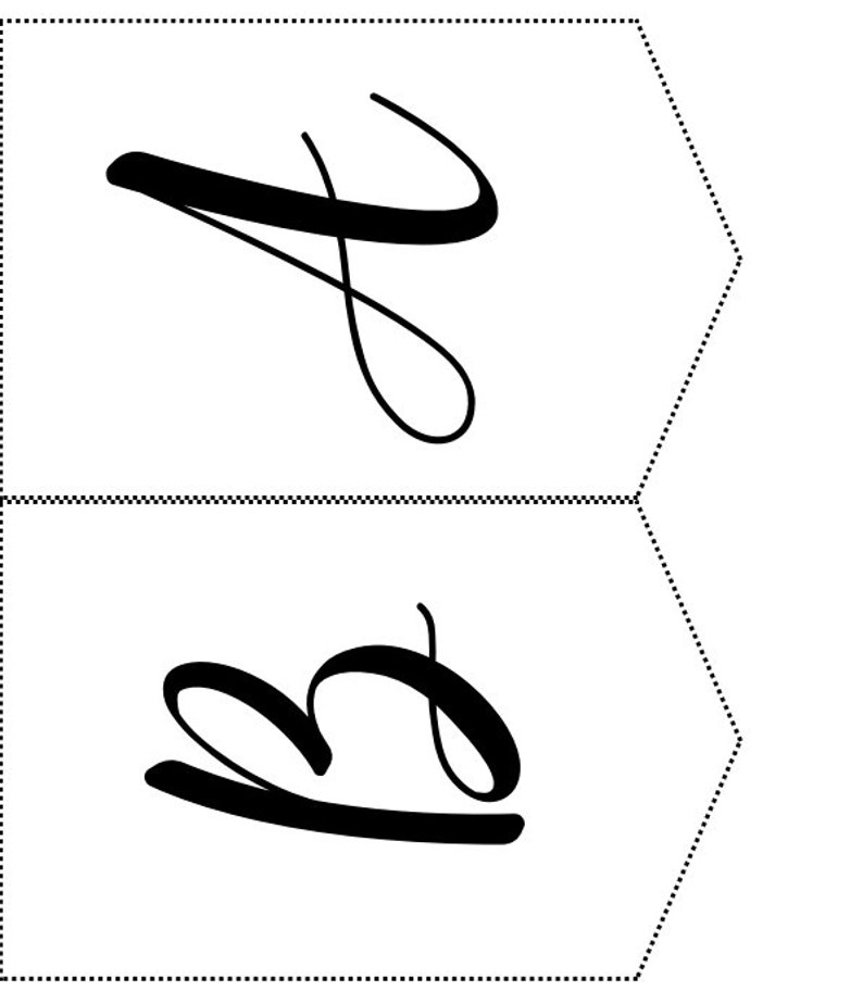 Simple Cursive Banner Printable - Etsy