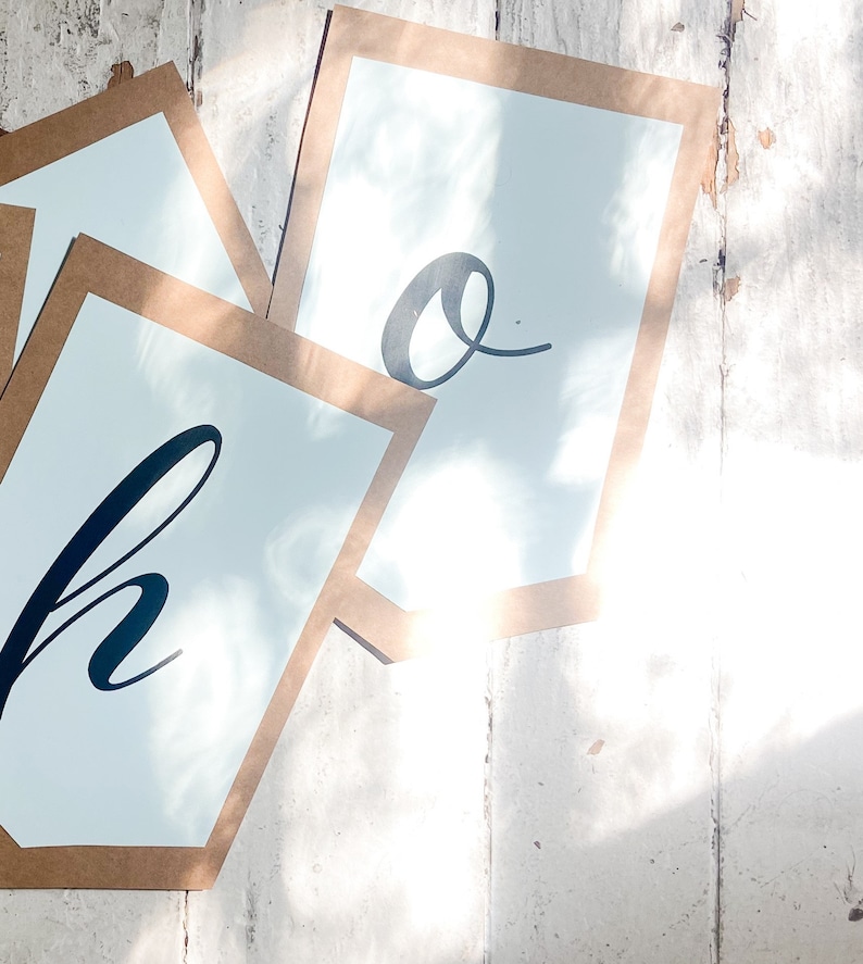 Simple Cursive Banner Printable - Etsy