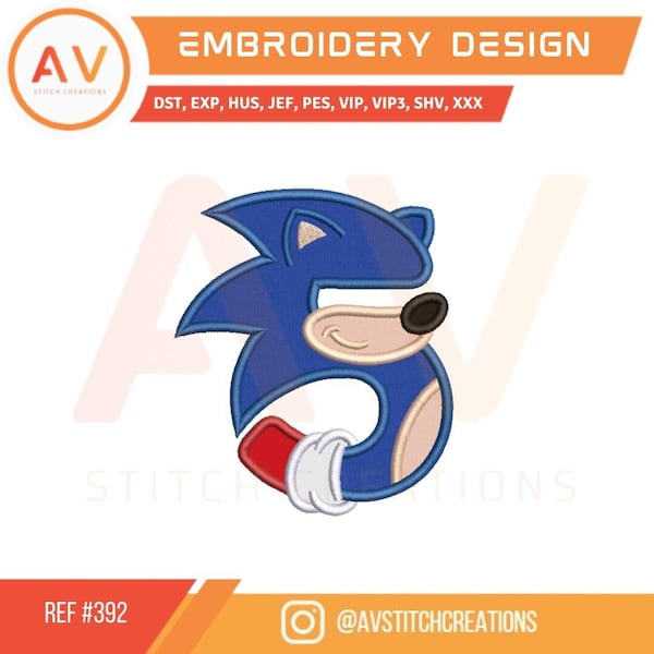 Sonic the Hedgehog Number - Etsy