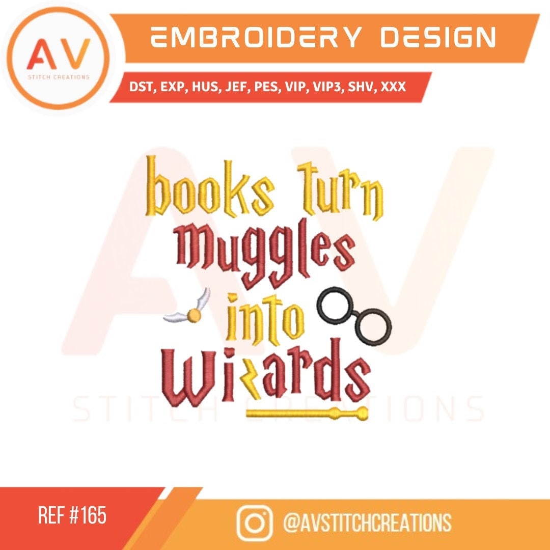 165 Wizard School Embroidery Design. Machine Embroidery Design. 3 Sizes ...