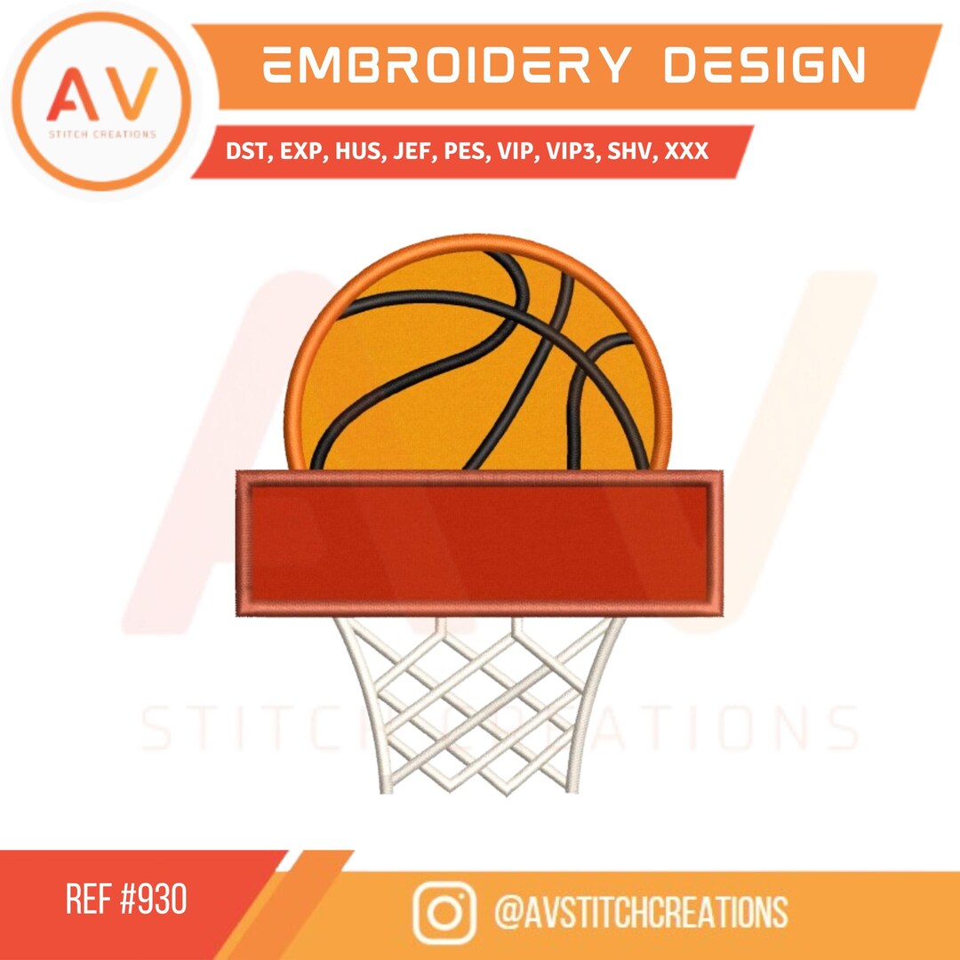 Mini MVP Badge. Basketball. Embroidery Applique Design. Machine ...