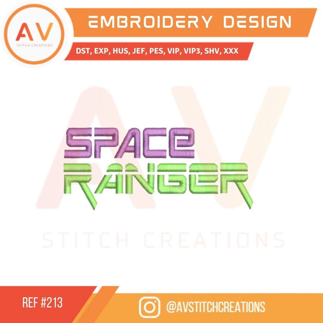 213 Space Ranger. Toy Land. Stitch Embroidery. Machine Embroidery ...