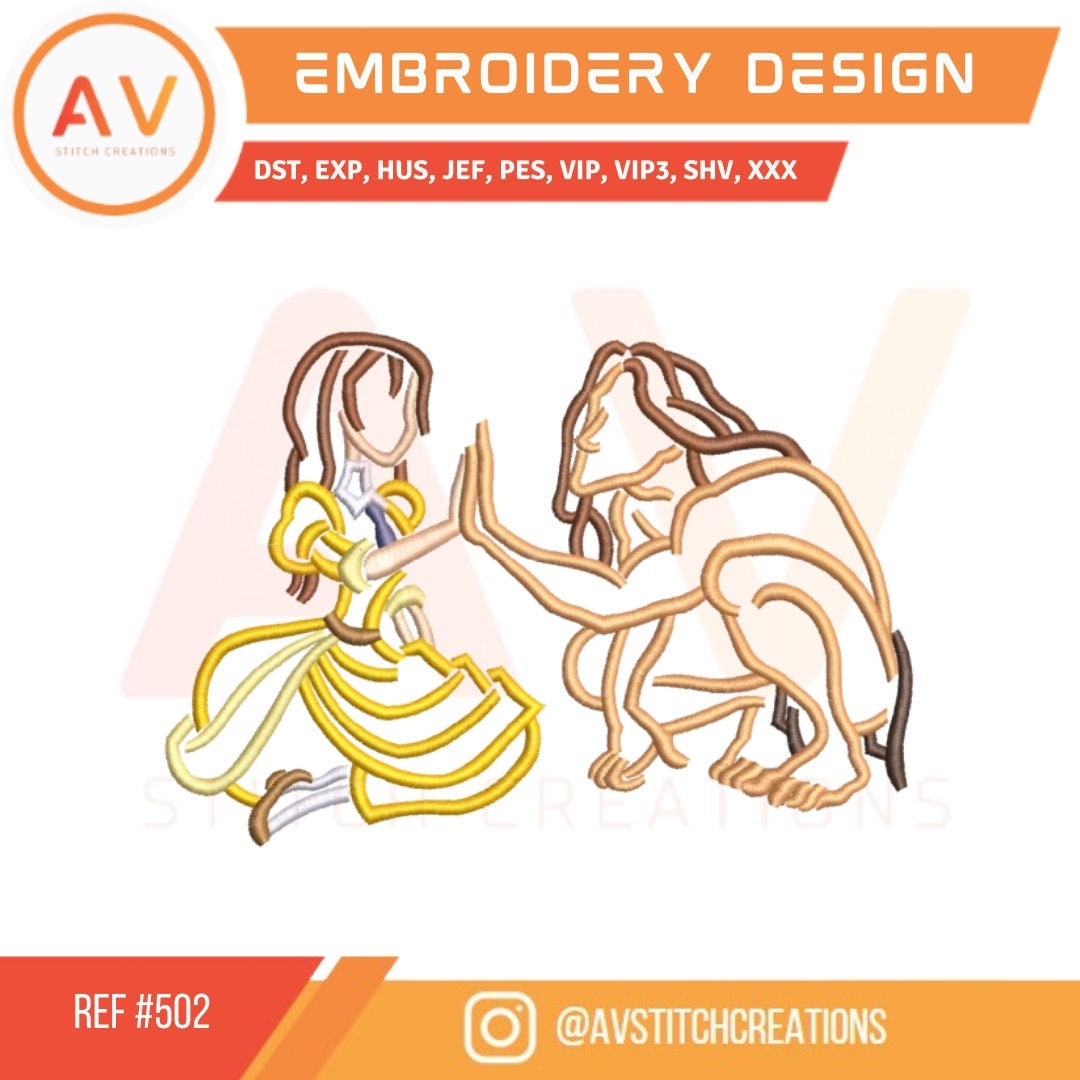 502 Tarzan & Jane. Outline Embroidery. Embroidery Design. Machine ...