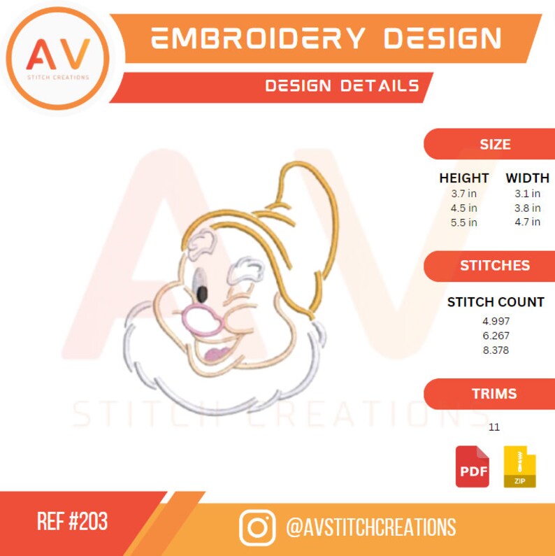The Seven Dwarfs Bundle. Embroidery Design. Machine Embroidery File ...