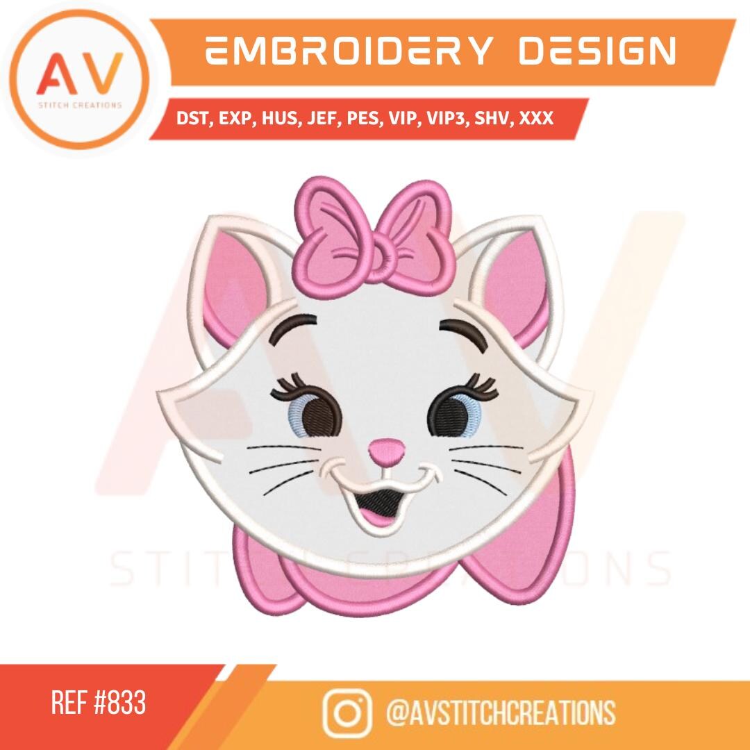 Classy Paws – Applique Embroidery Design – Machine Embroidery File (4x4 ...