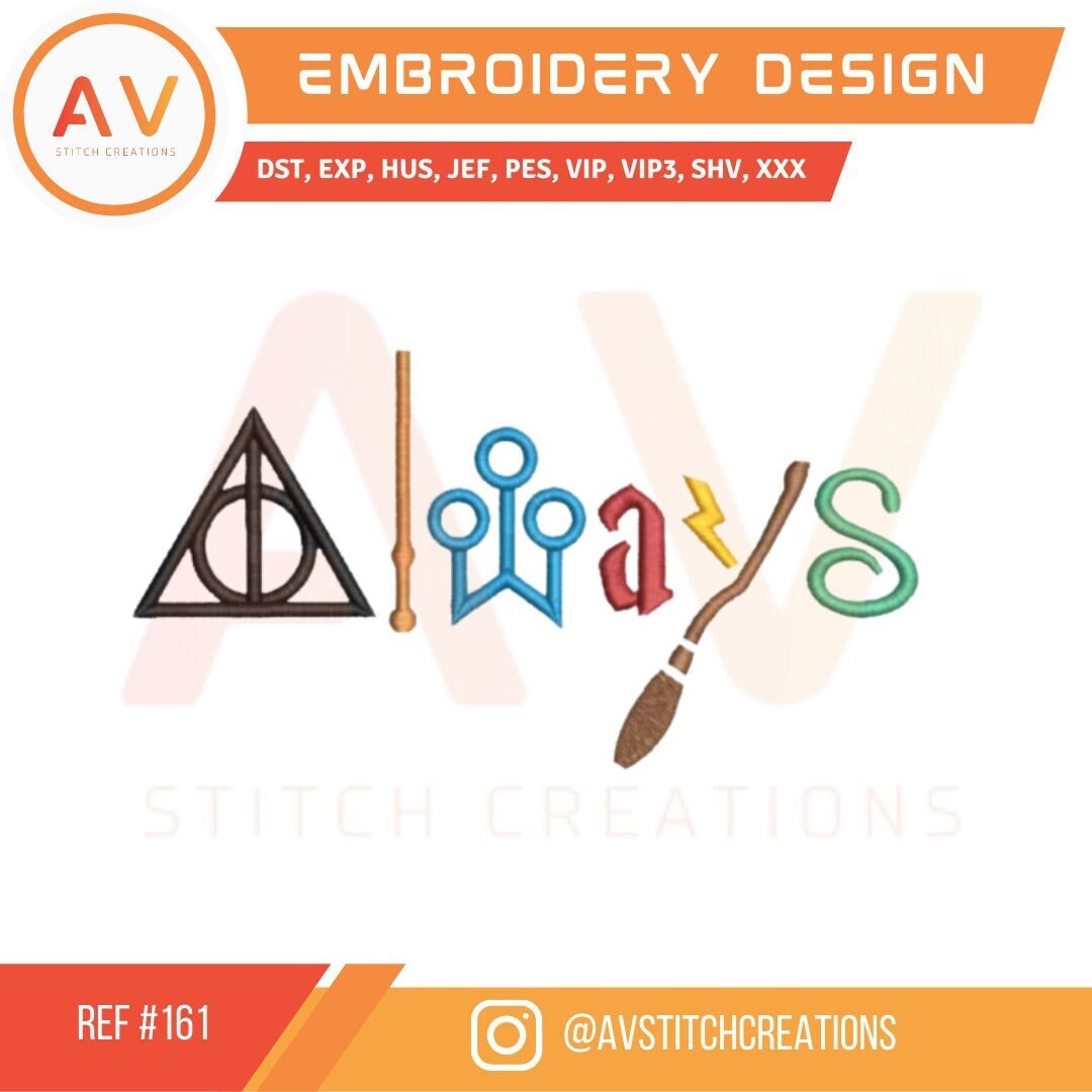 161 Wizard School. Embroidery Design. Machine Embroidery Design. 3 ...