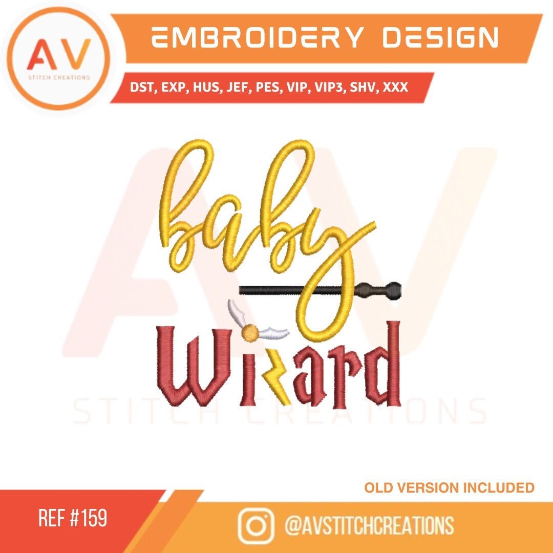 159 Baby Wizard. Wizard School Embroidery Design. Machine Embroidery ...
