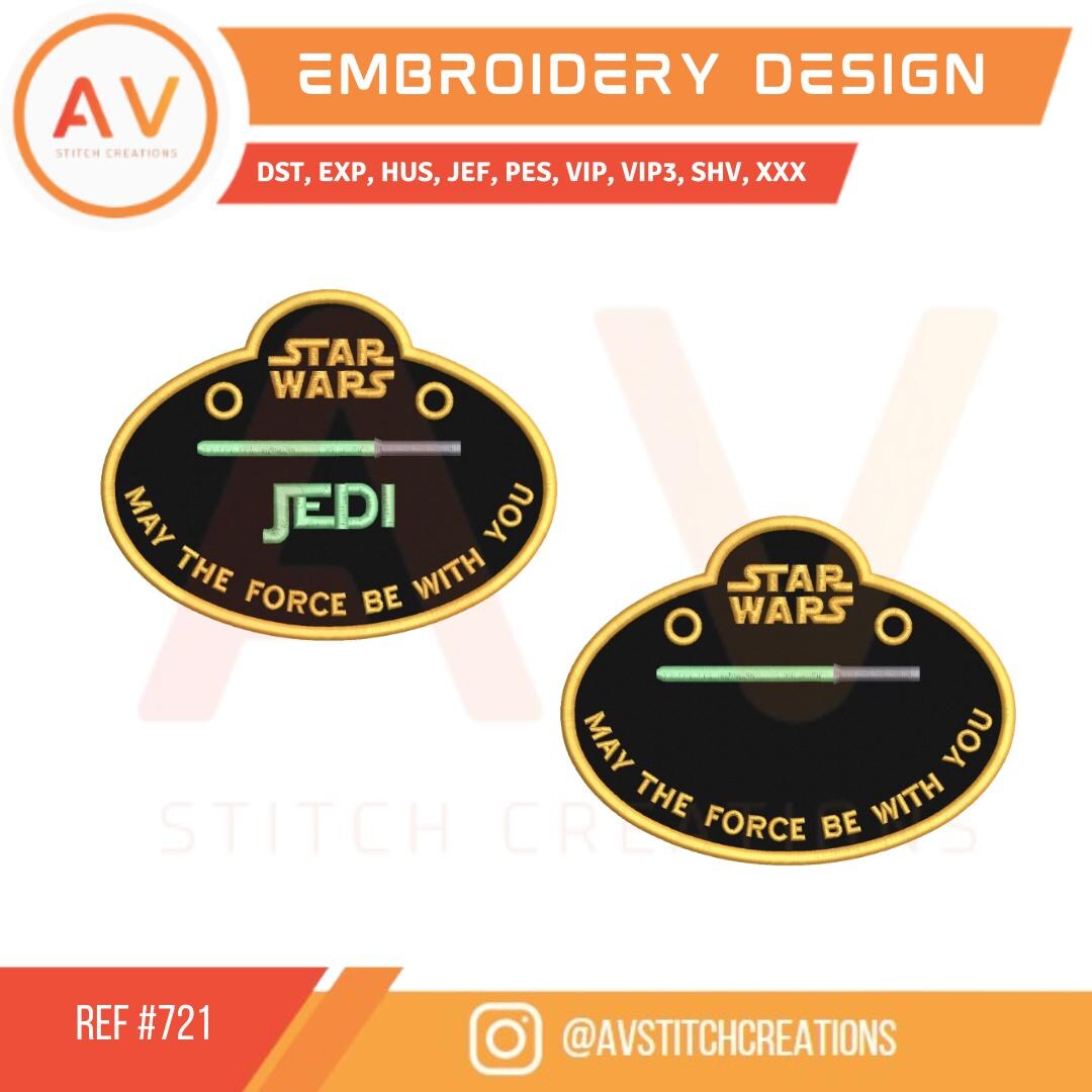 Galaxy Empire Name Tag. ITH. Applique Design. Machine Embroidery File ...