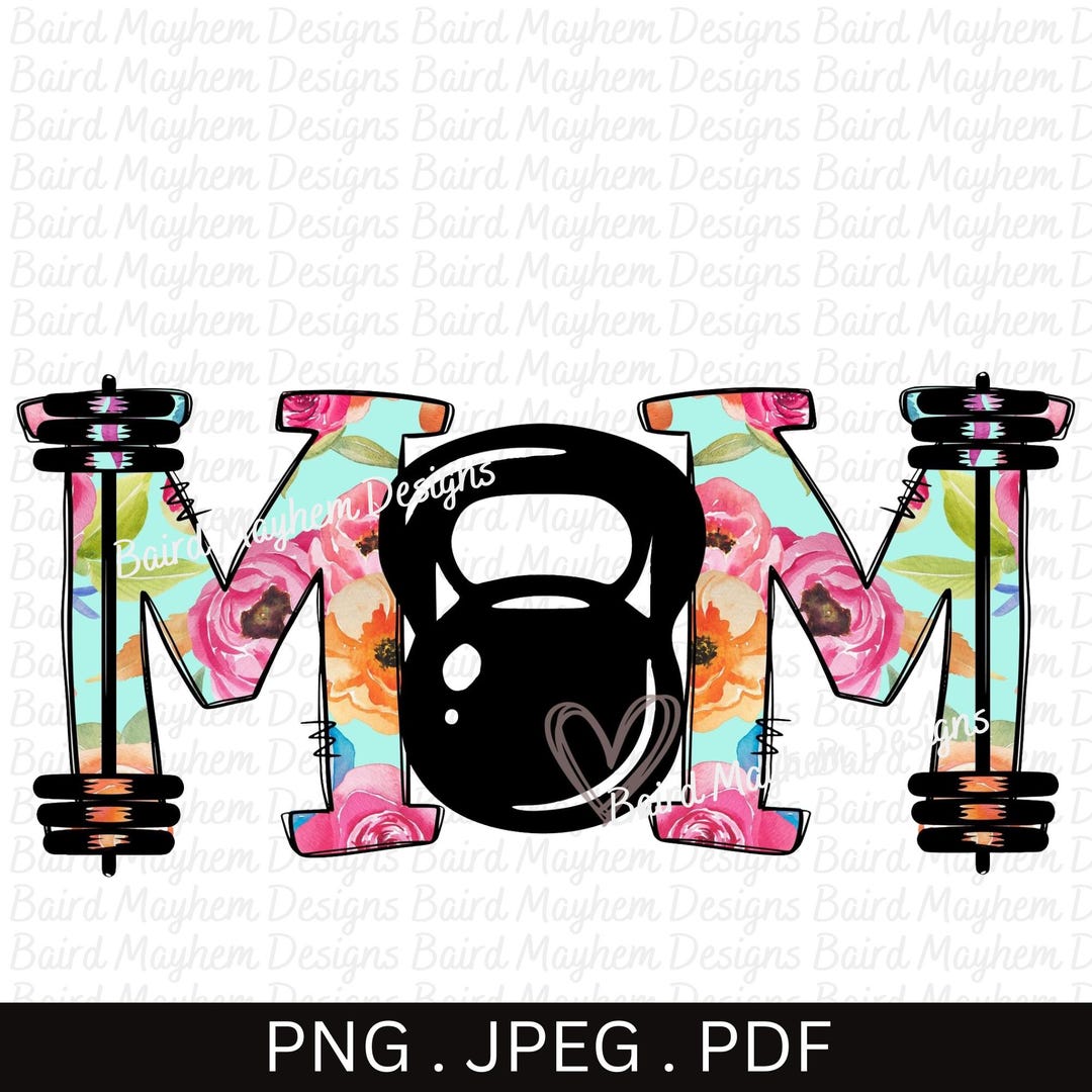 Gym Mom Png, Muscle Mommy Png, Digital Download, Sublimation, Fitness ...