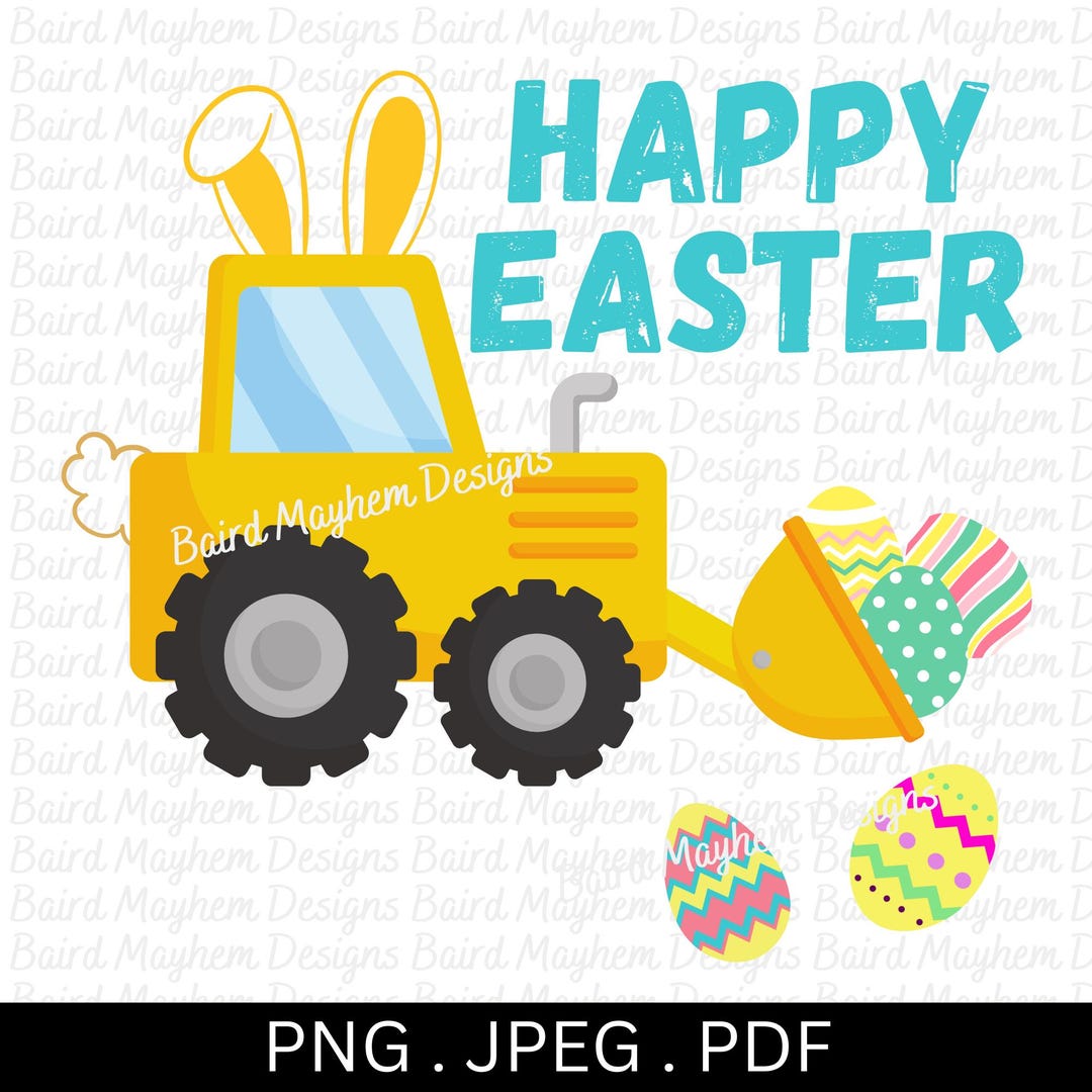 Happy Easter Png, Construction Png, Easter Eggs Png, Kids Easter Png ...