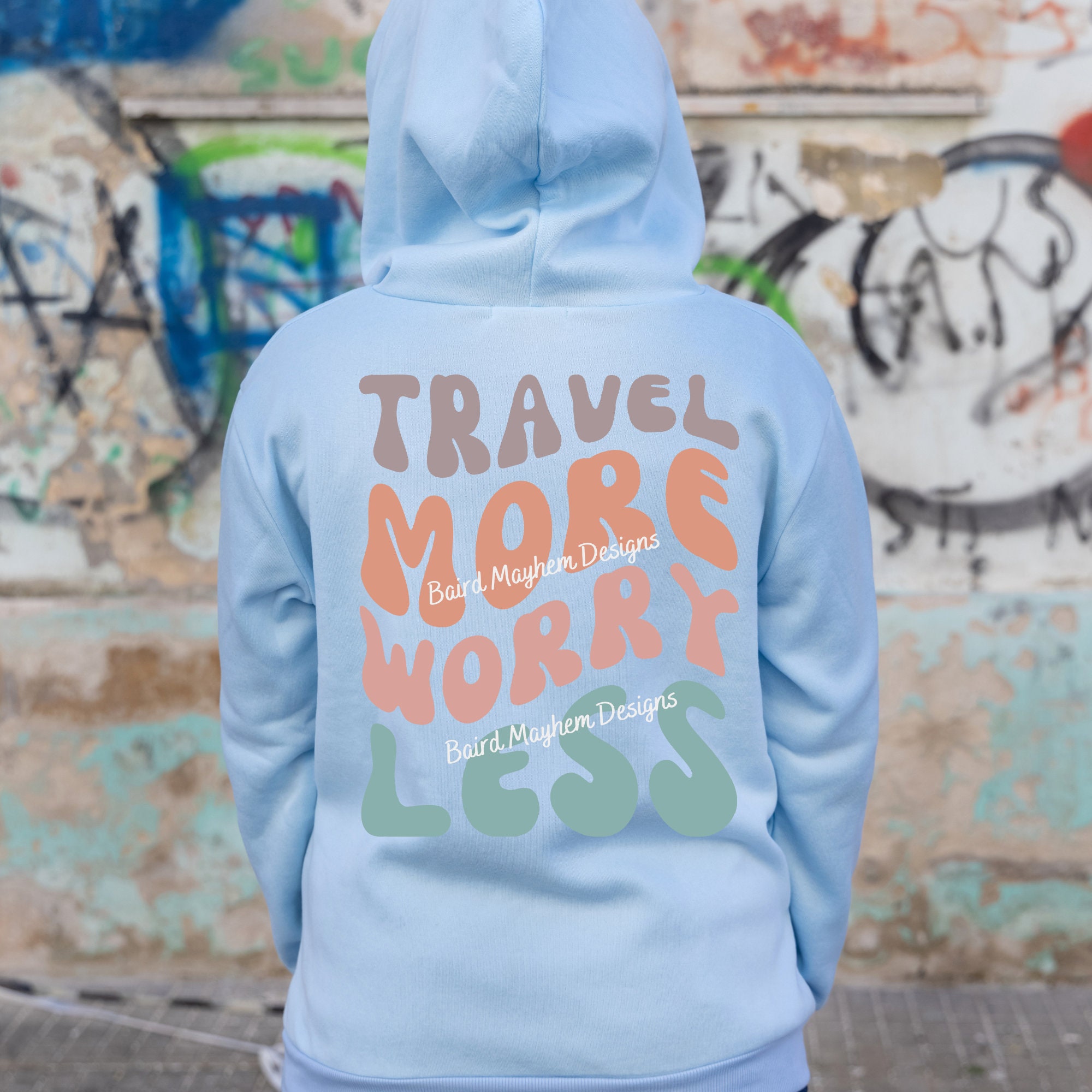 Travel More Worry Less Svg, Adventure Svg, Trendy, Beach, Mountains ...