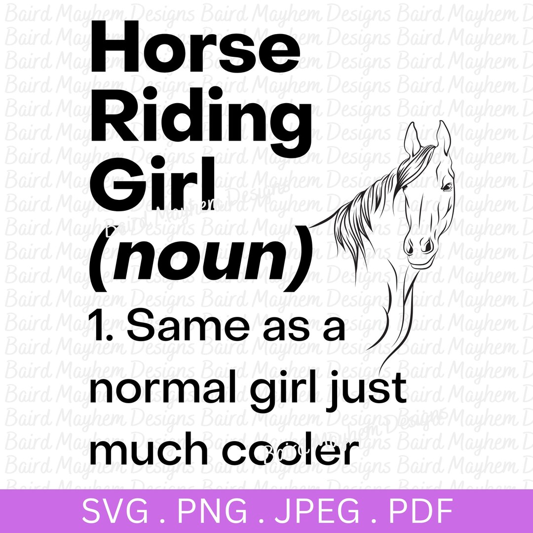Horse Riding Girl Svg Png, Equestrian Riding Svg, Western Svg, Horse ...