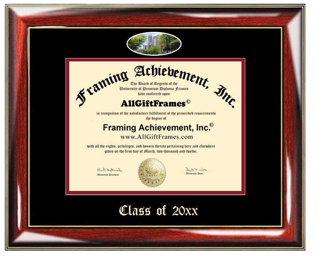 Rutgers University Newark Diploma Frame Emboss Campus Fisheye Photo ...