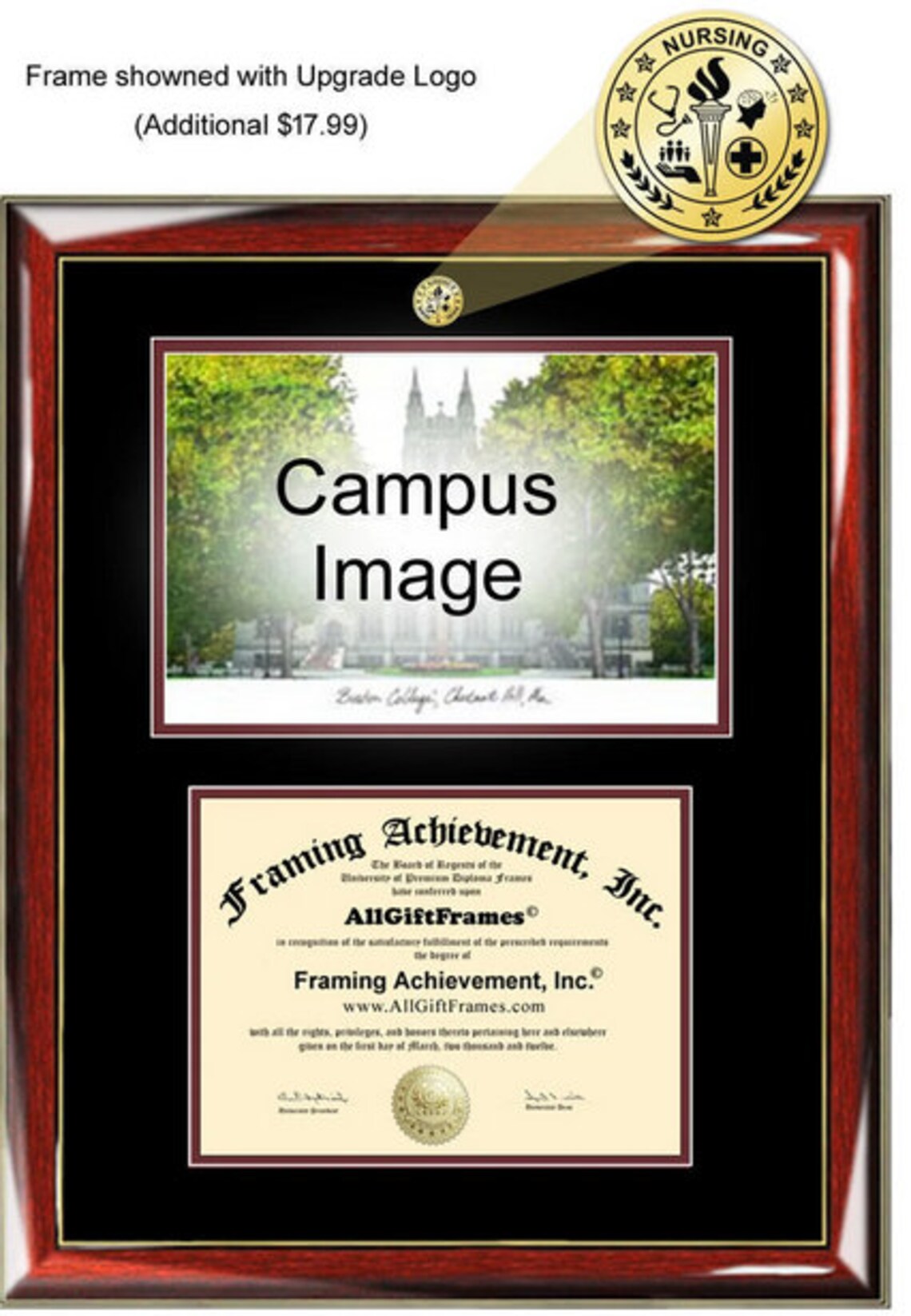 Harvard Diploma Frames Lithograph Harvard University Degree Frame Campus Image Certificate ...