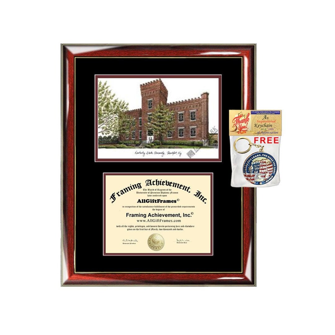 Kentucky State University Diploma Frames KSU Lithograph Frame Campus ...