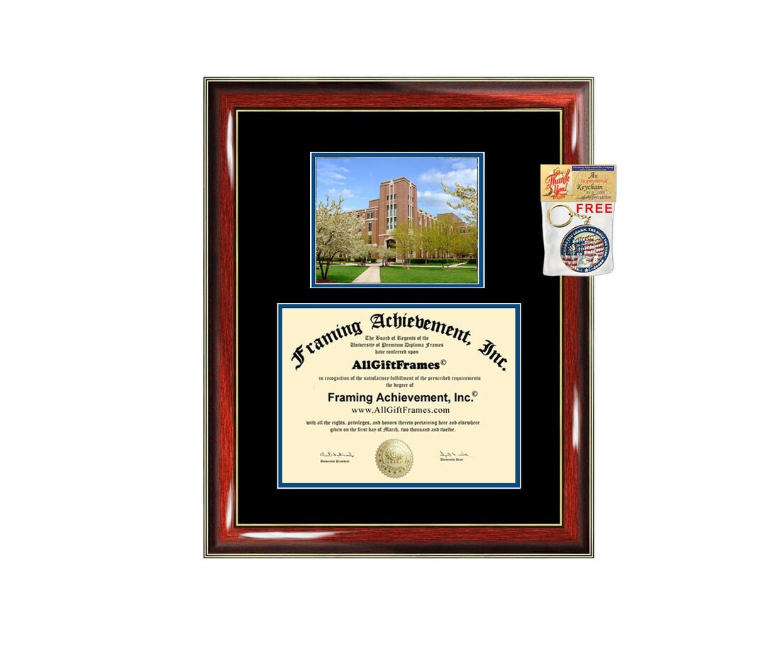 Depaul University Diploma Frame Campus Certificate Depaul Degree Frames ...