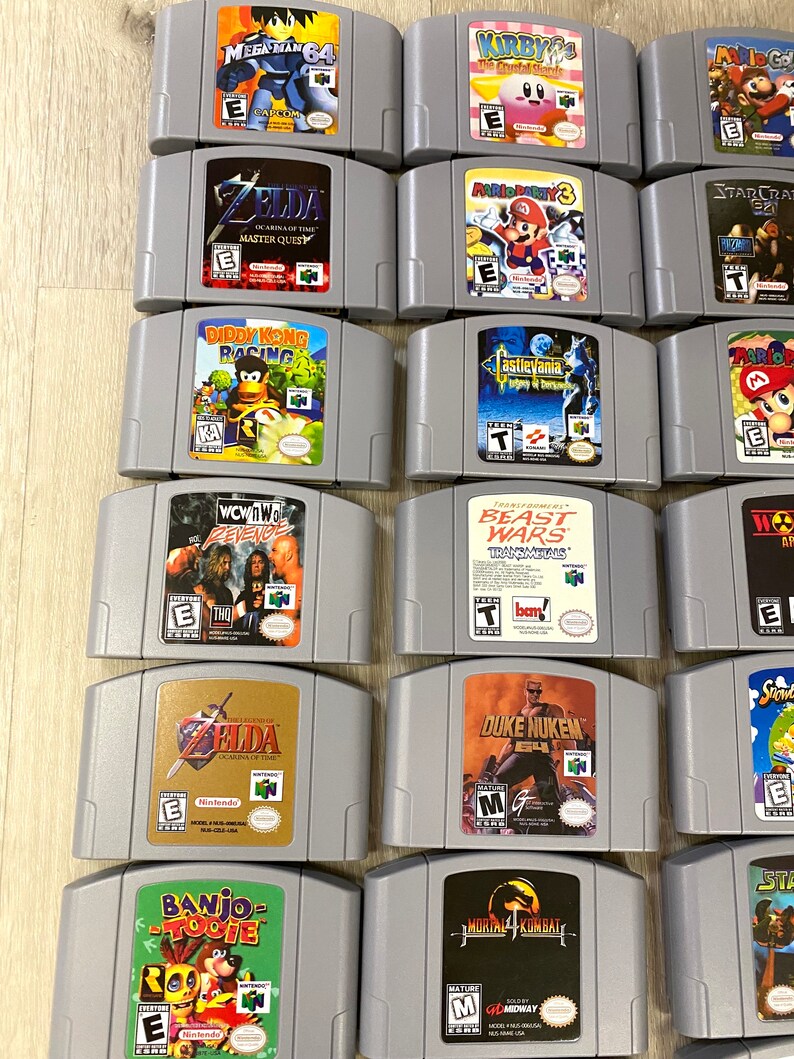 New N64 Games Your Choice of Nintendo 64 Game - Etsy
