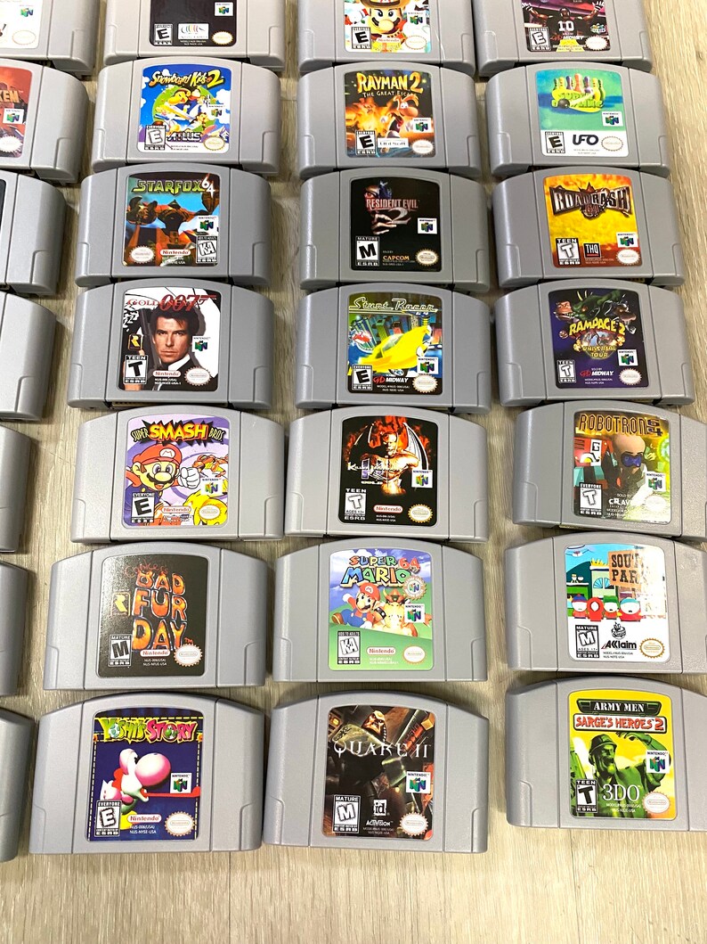 Nintendo 64 Games Your Choice New - Etsy