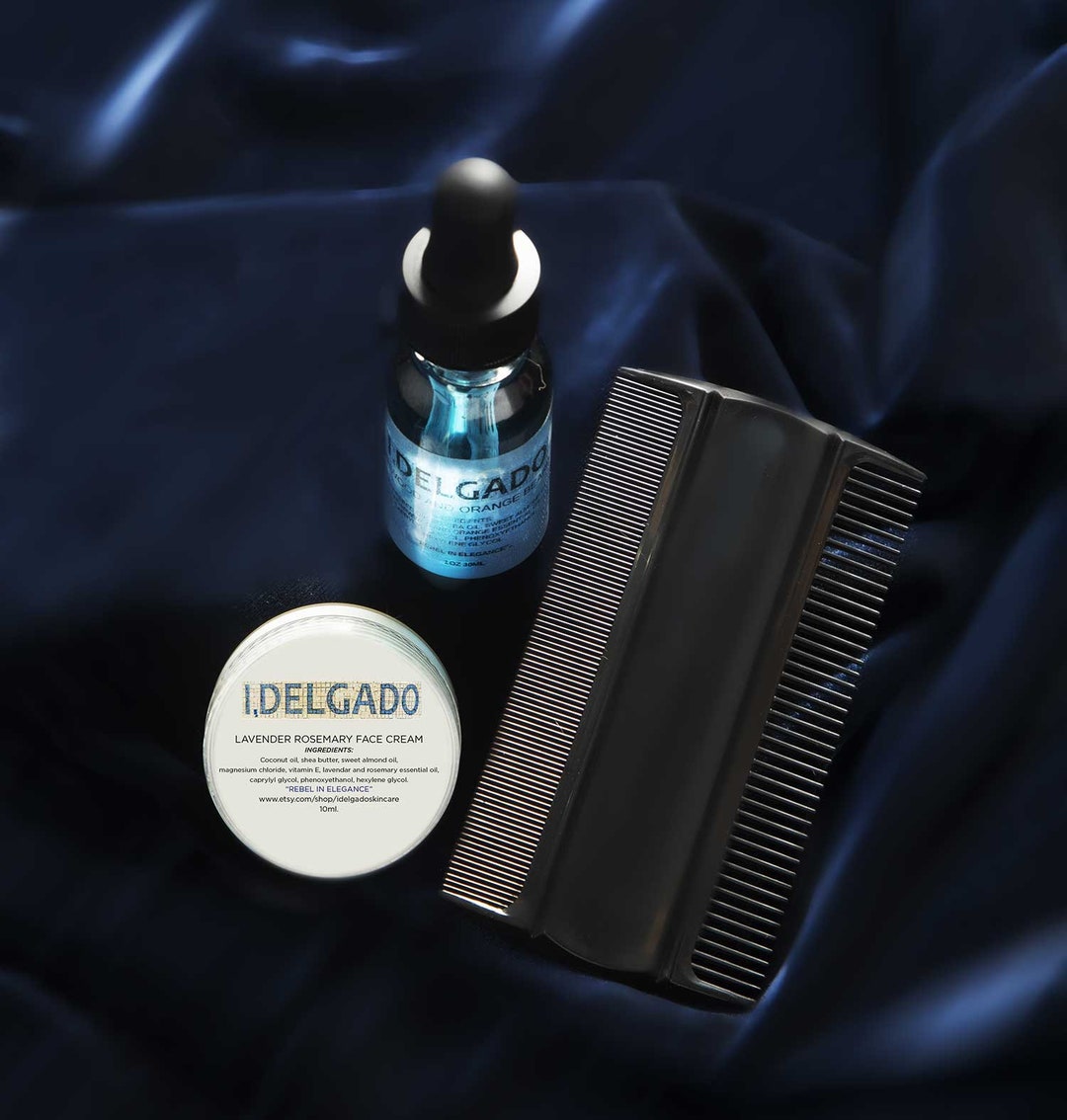 I, Delgado Skincare Men's 3 Piece Gift Set (CEDARWOOD and ORANGE Beard ...