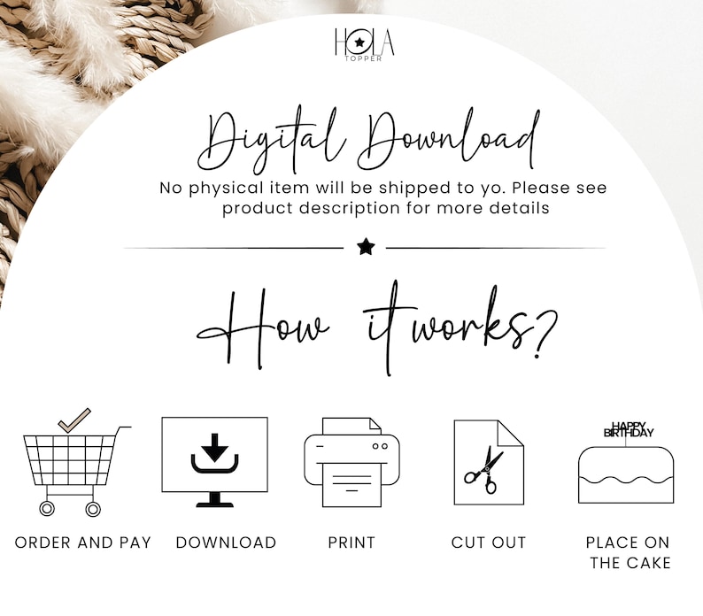 Hello 2025 Cake Topper, Happy New Year Cake Topper, New Year's Eve Cake ...