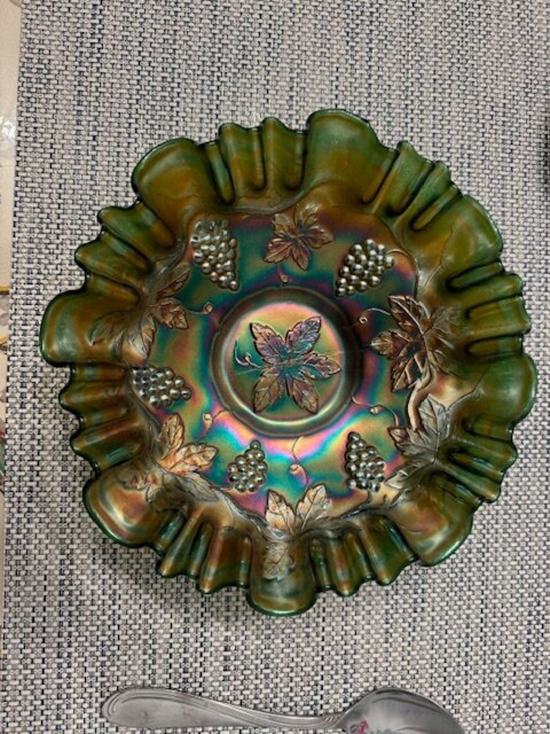 Rare Vintage Fenton Carnival Glass Bowl - Etsy