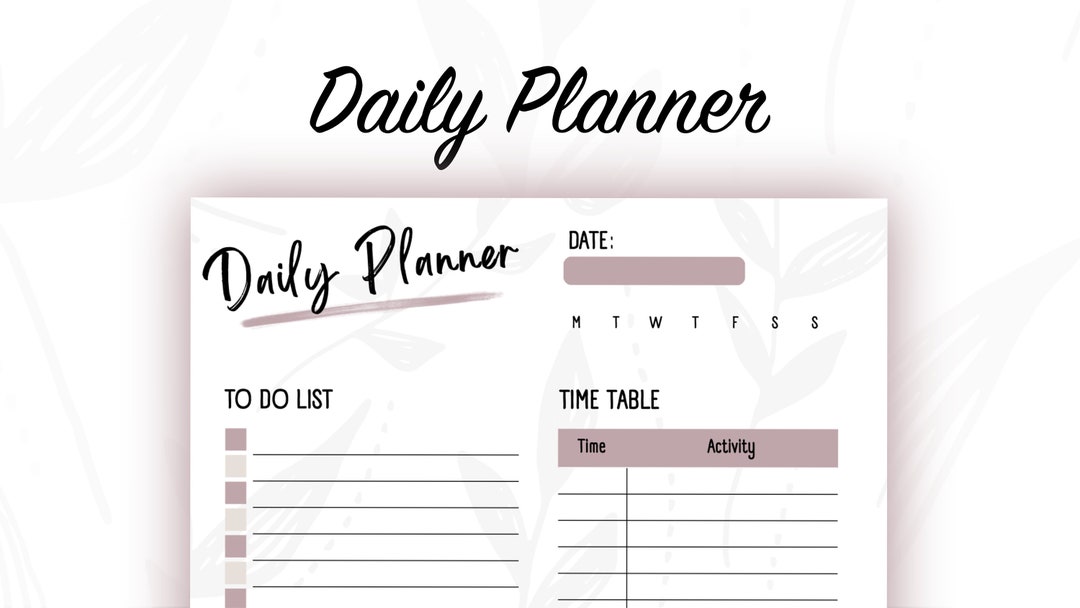 2024 Daily Planner Printable - To-do List, Shopping List, Hourly ...