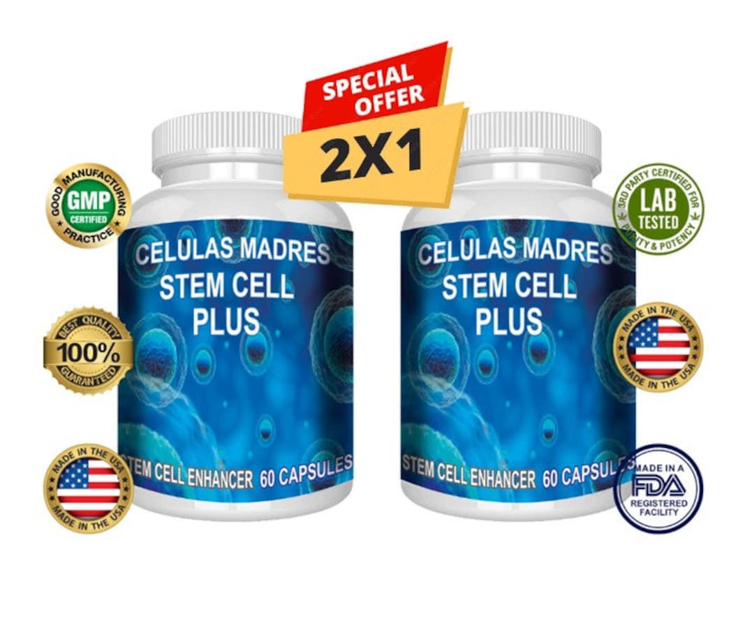 2x1 Stem Cell Plus Celulas Madres Steam Enhancer 100% Immune Support - Etsy