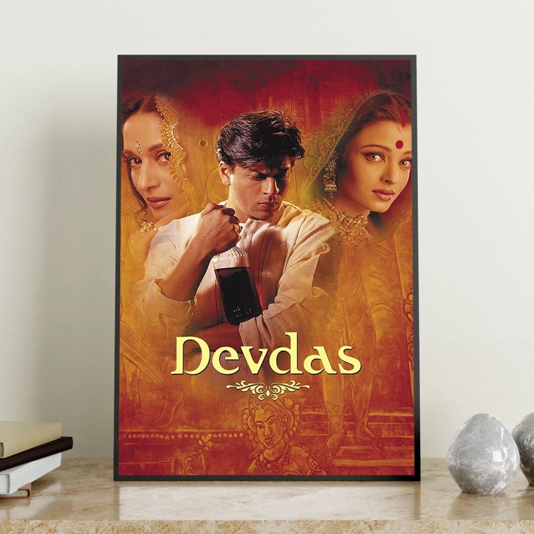Devdas Classic Bollywood Movie Posters Poster Prints Wall Art A4 A3 A2 ...