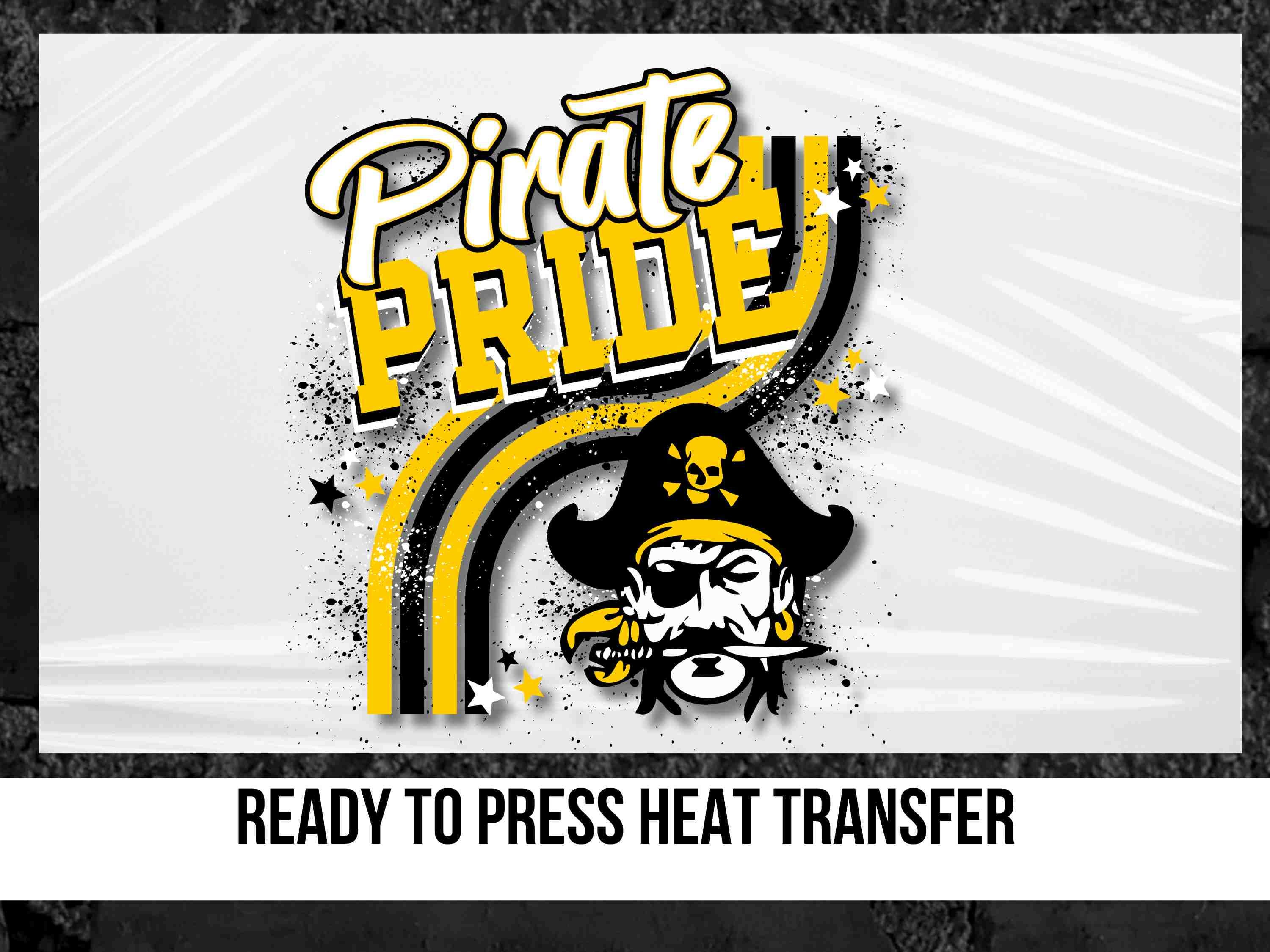 Pirates Dtf Transfer Mascot Dtf Transfer Pirates Ready to Press ...