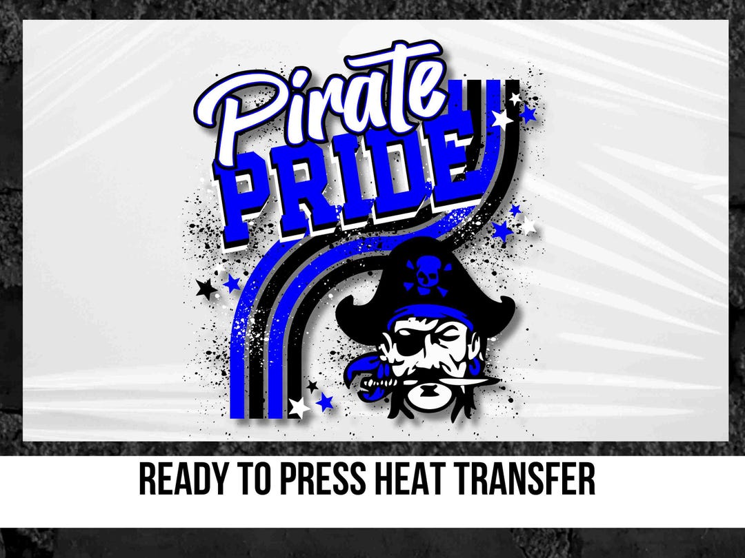 Pirates Dtf Transfer Mascot Dtf Transfer Pirates Ready to Press ...
