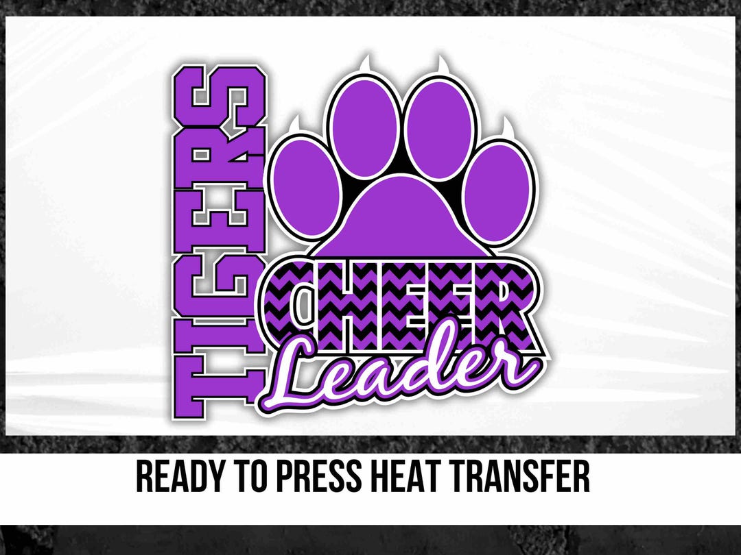 Tigers Dtf Transfer Cheer Dtf Ready to Press Transfer School Ready for ...