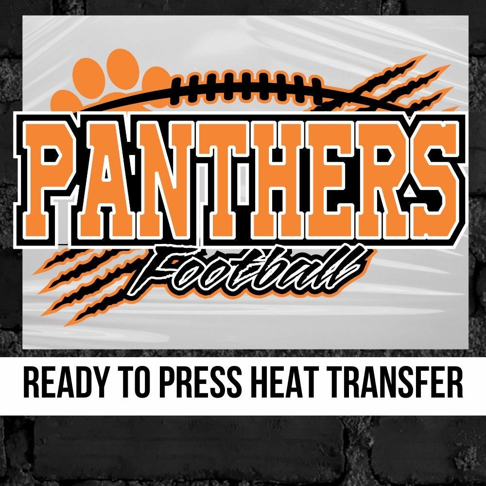 Football Dtf Transfer Ready to Press Panther Dtf Transfer School Heat ...