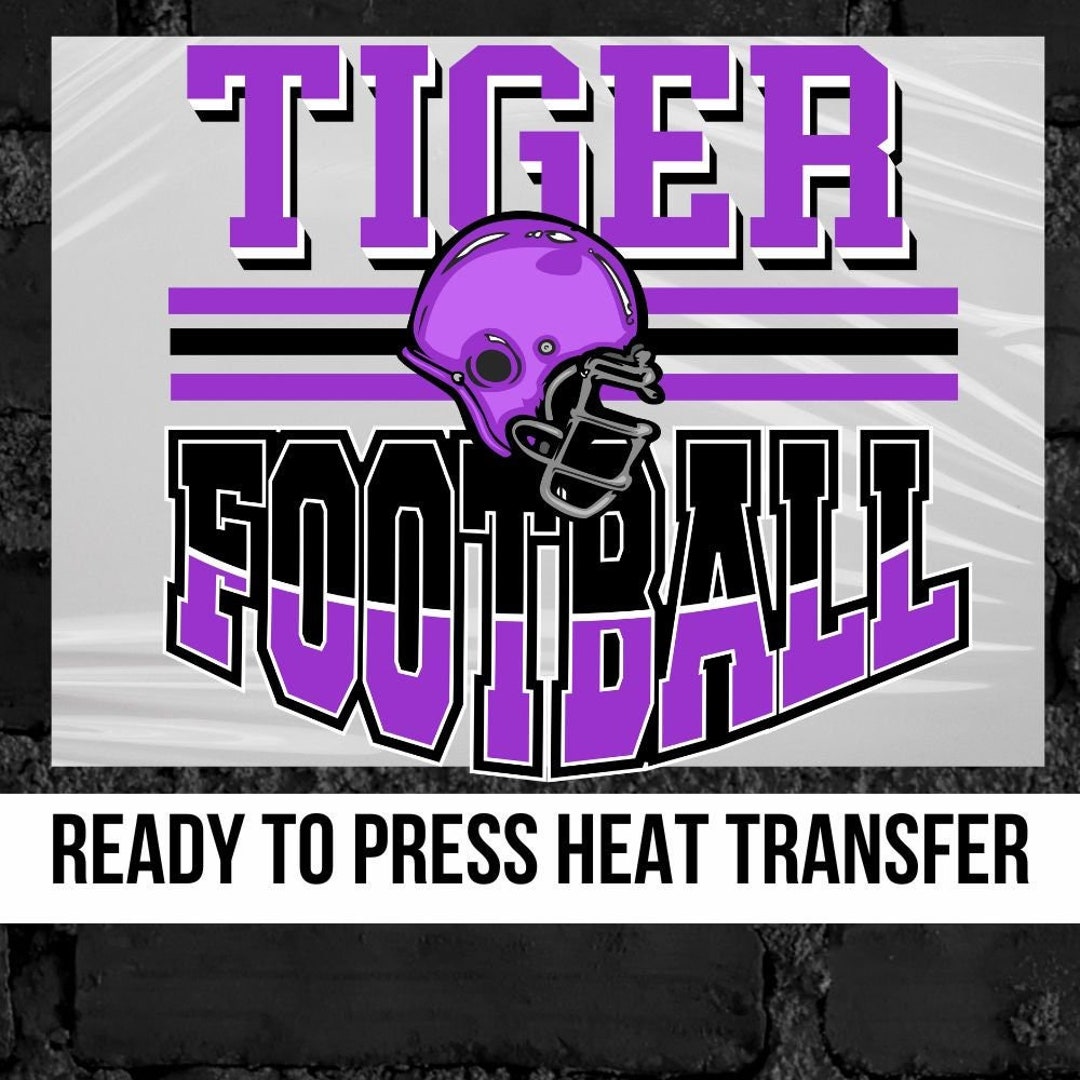 Tiger Football Dtf Transfer Ready to Press Dtf Transfer School Spirit ...