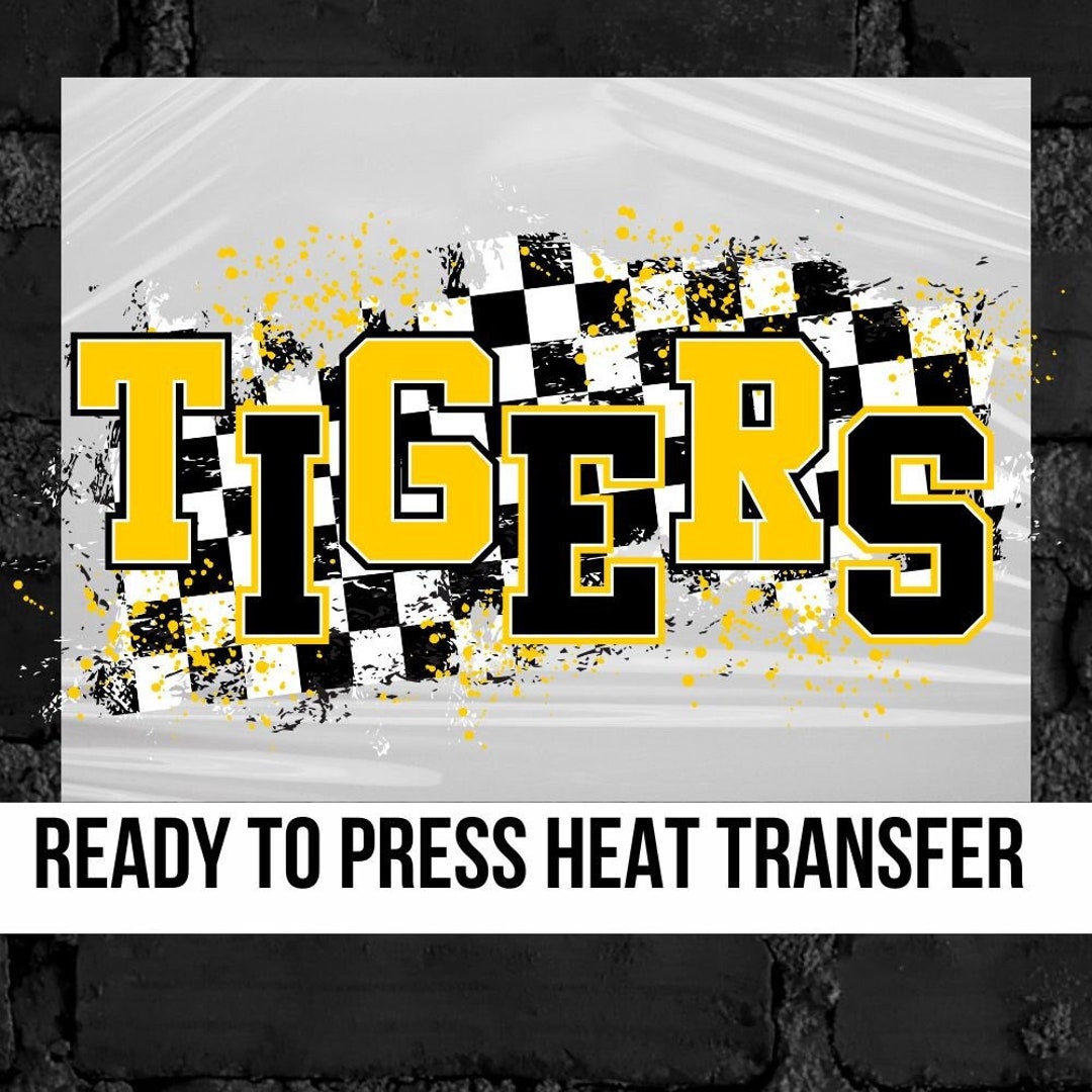 Tigers Dtf Transfer Mascot Ready to Press Transfer School Ready for ...