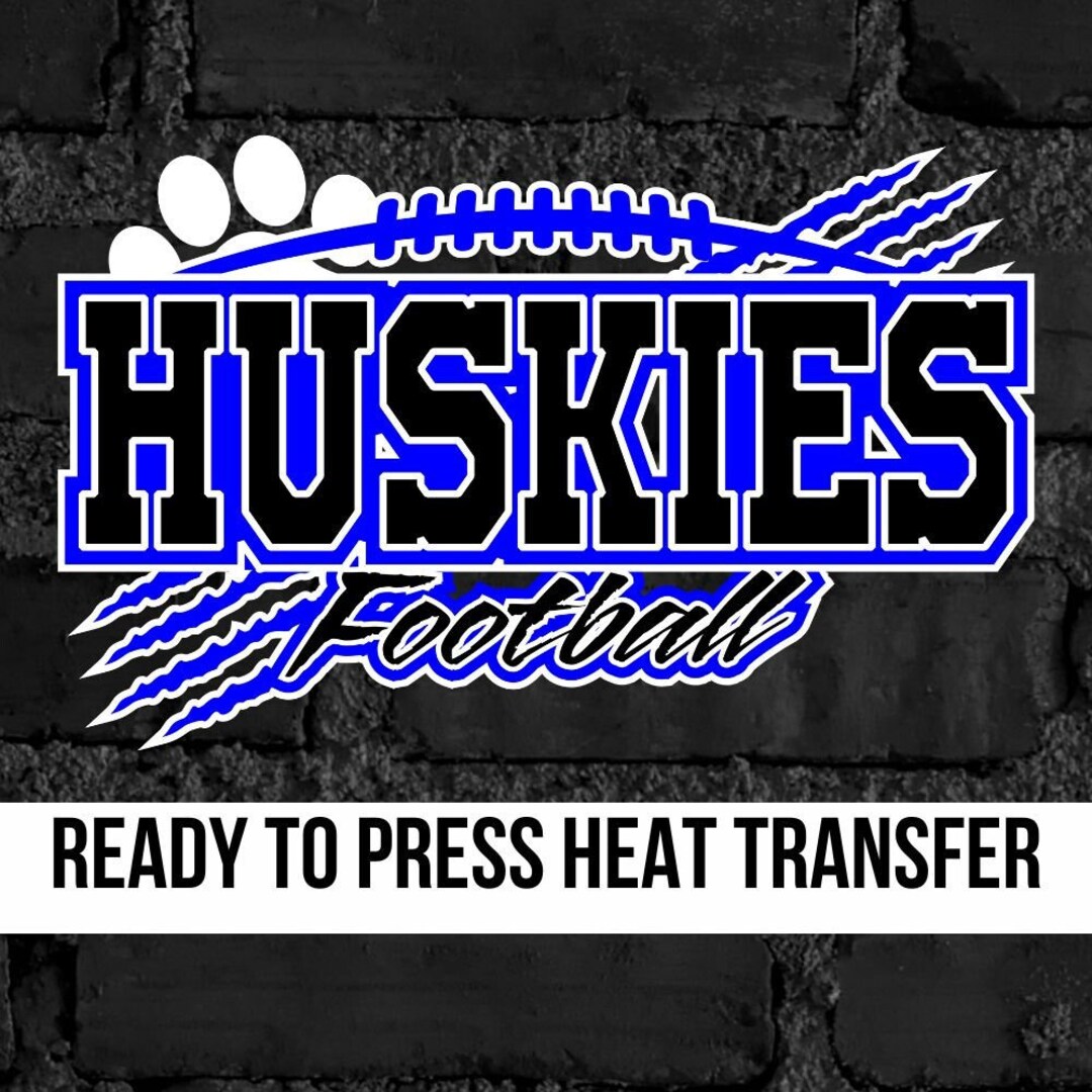 Huskies Dtf Transfer Ready to Press, Paw Print Image Transfer Custom Screen Print Transfer, Dtf ...