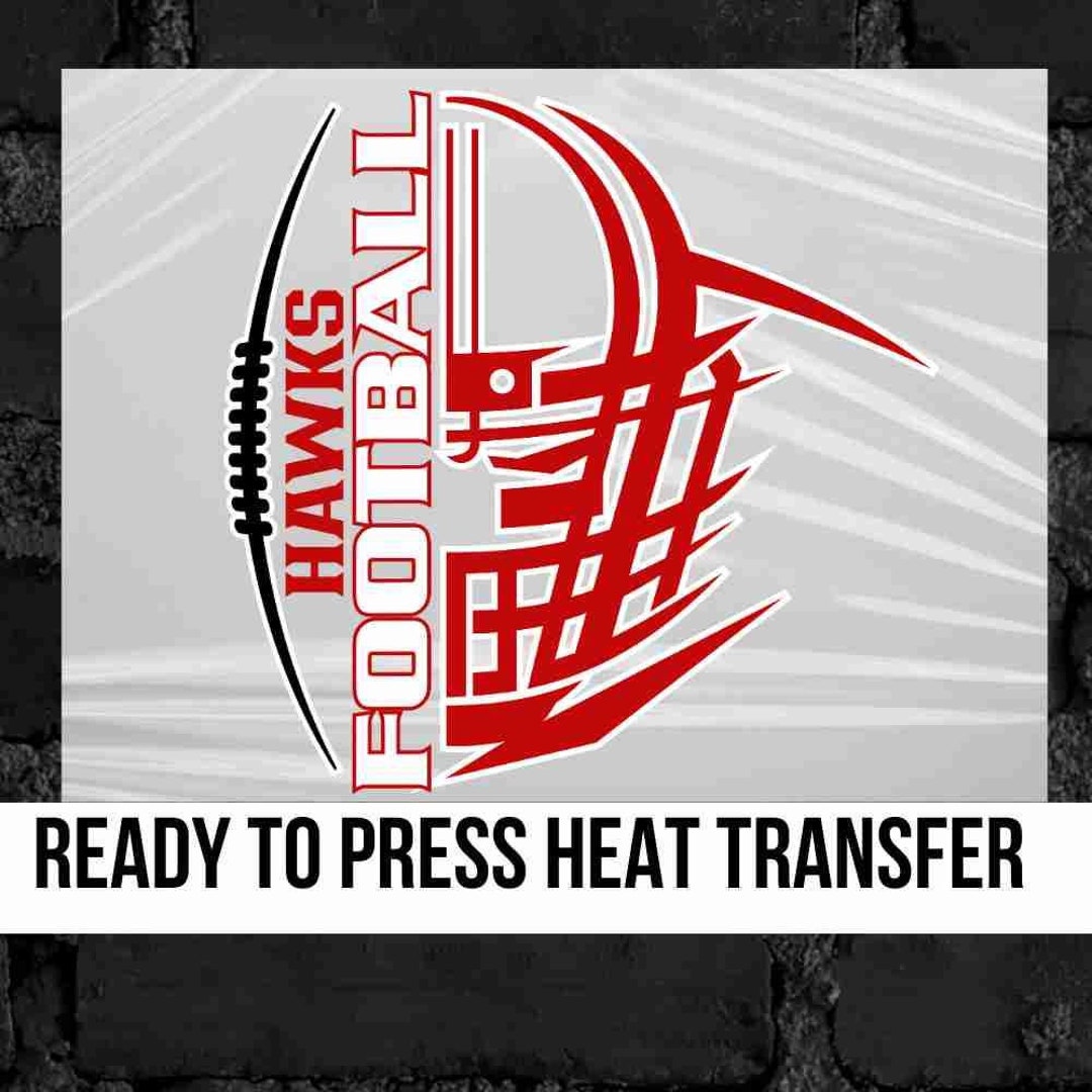 Hawks Football Dtf Transfer Ready to Press, Football Image Transfer ...