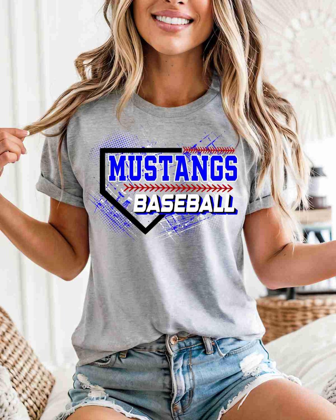 Mustangs Digital Download Baseball Png Blue Mustangs Png Custom School ...